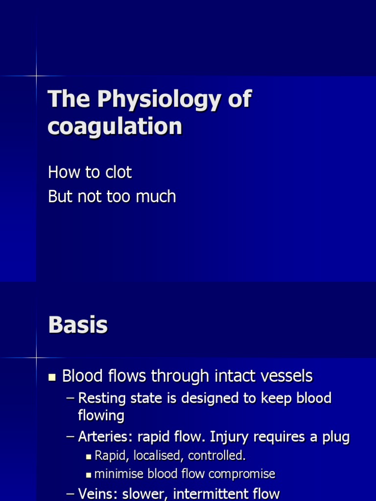 Physiology of Coagulation Explained | PDF | Coagulation | Platelet