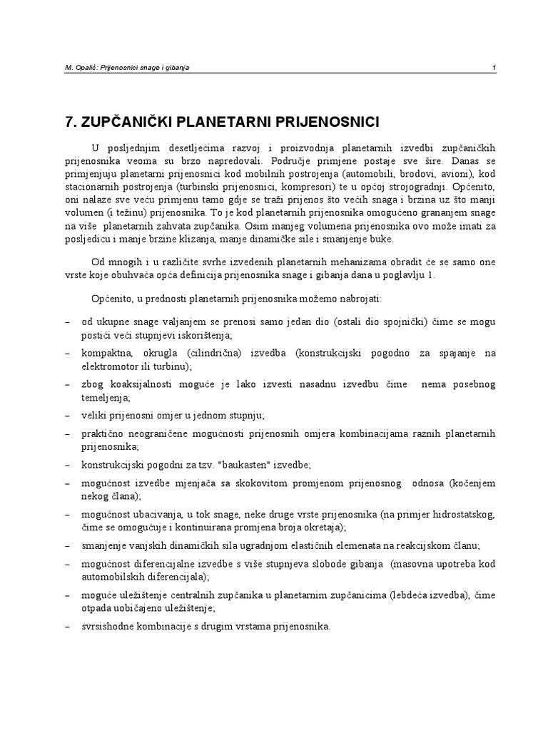 Prenosnici Snage | PDF