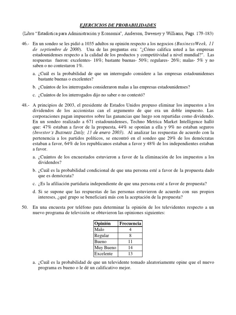 Ejer Probab ASW Cap4 | PDF | Probabilidad | Aleatoriedad