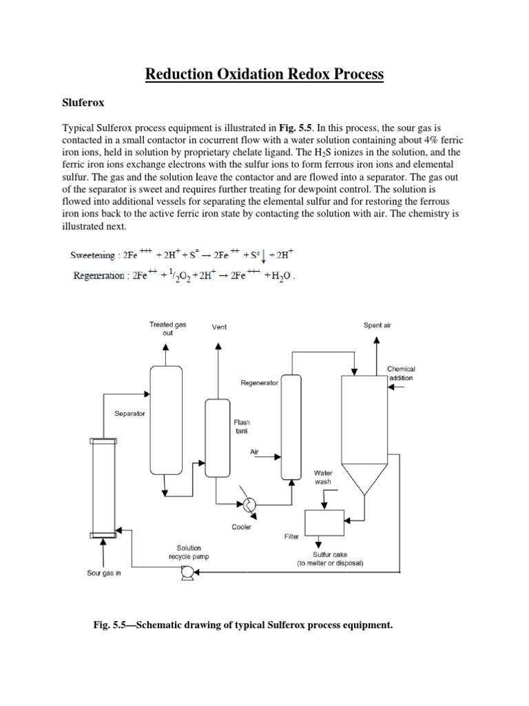 Reduction Oxidation Redox Process | PDF