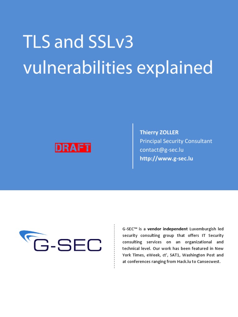TLS & SSLv3 Renegotiation Vulnerability Explained | PDF | Transport Layer Security | Hypertext ...