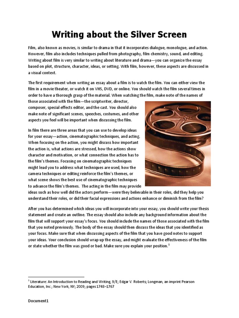 Skills w01 Grader IR | PDF | Cinematography | Essays