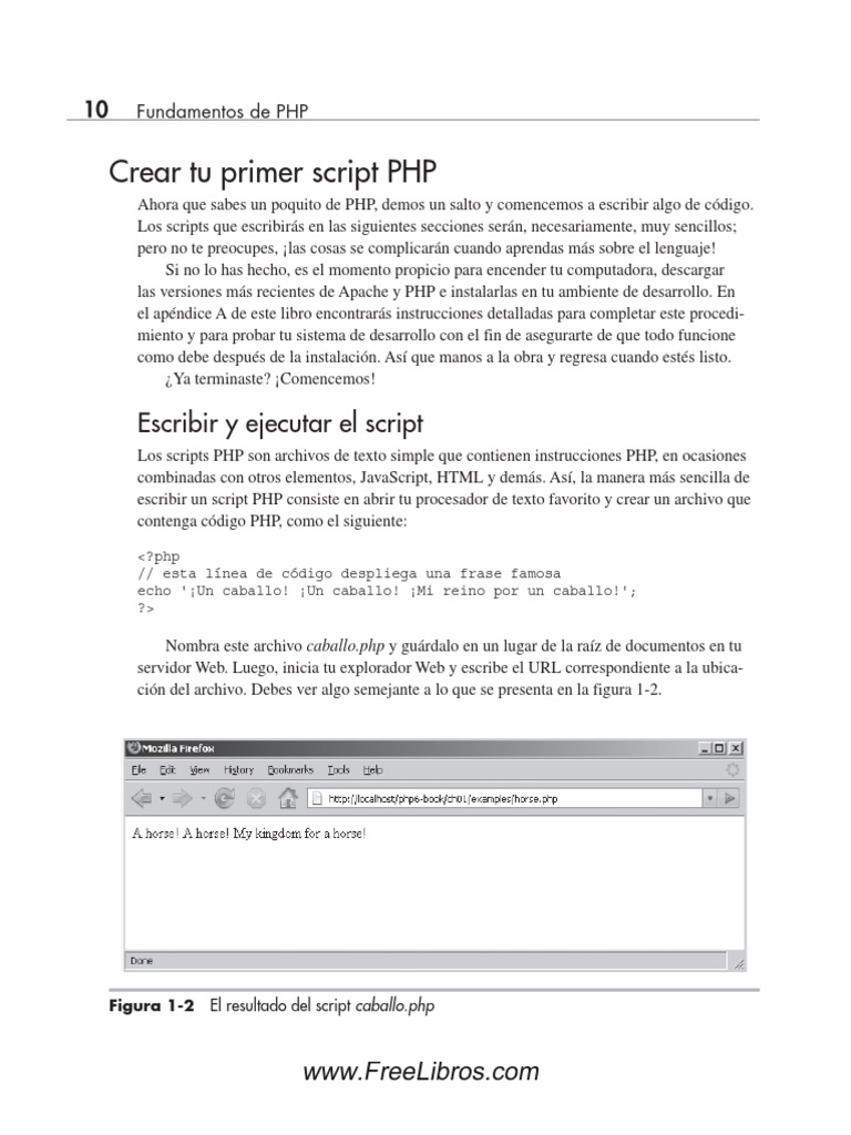 Crear Tu Primer Script PHP | Descargar gratis PDF | Php | Servidor web