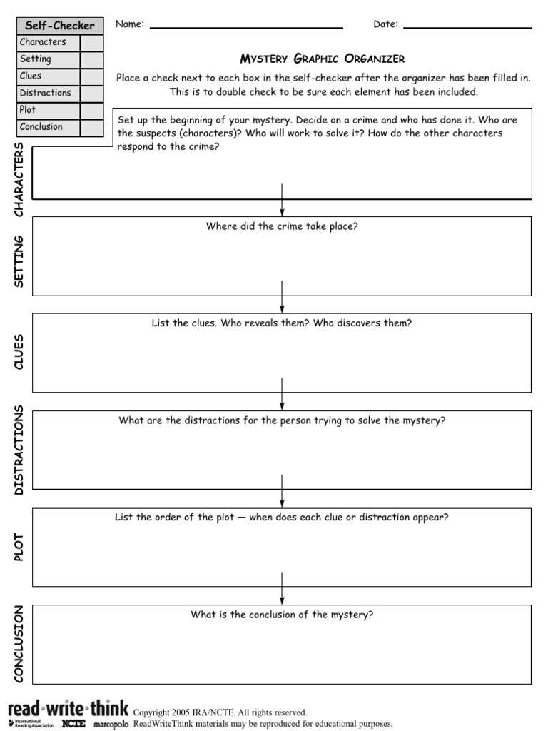 Mystery Grapic Organizer | PDF | Science & Mathematics