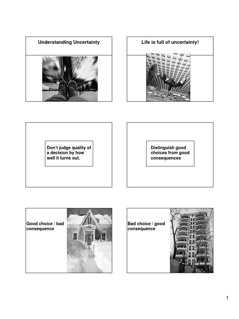 Understanding Uncertainty Life Is Full of Uncertainty! | PDF ...