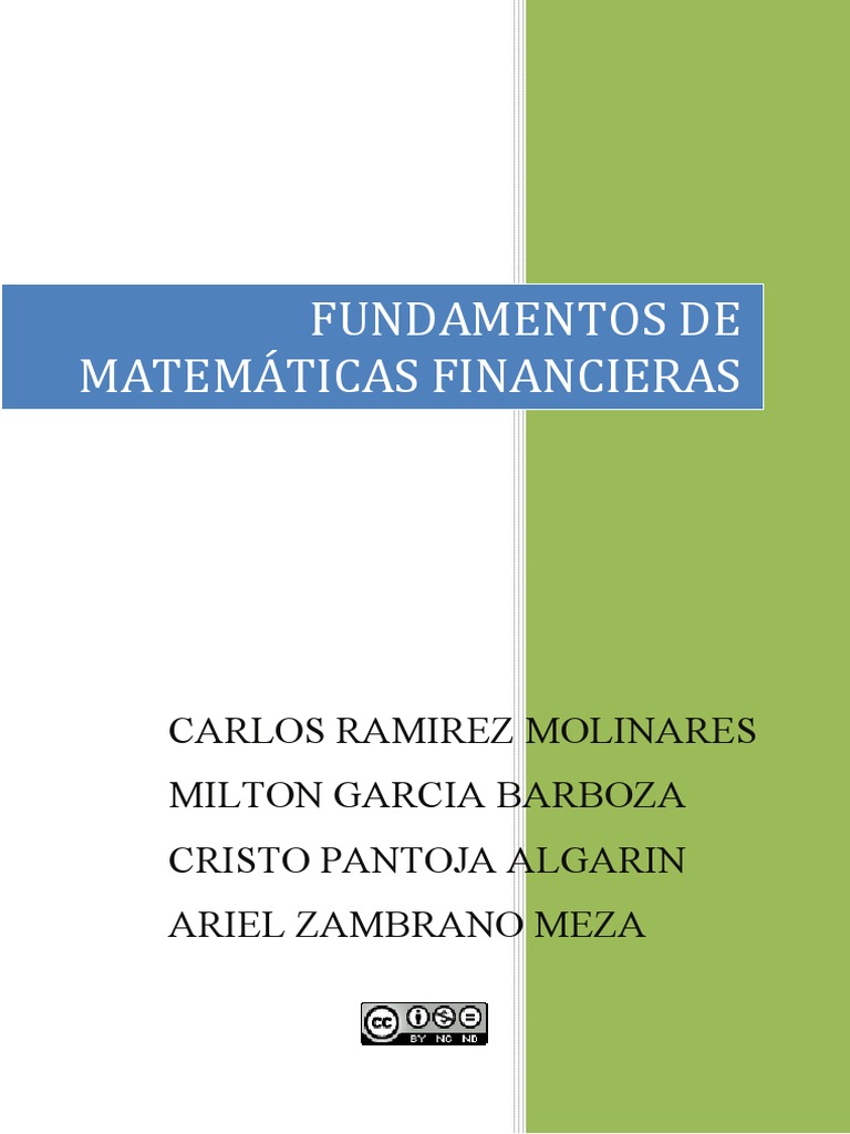 Libro Matematicas Financieras | PDF