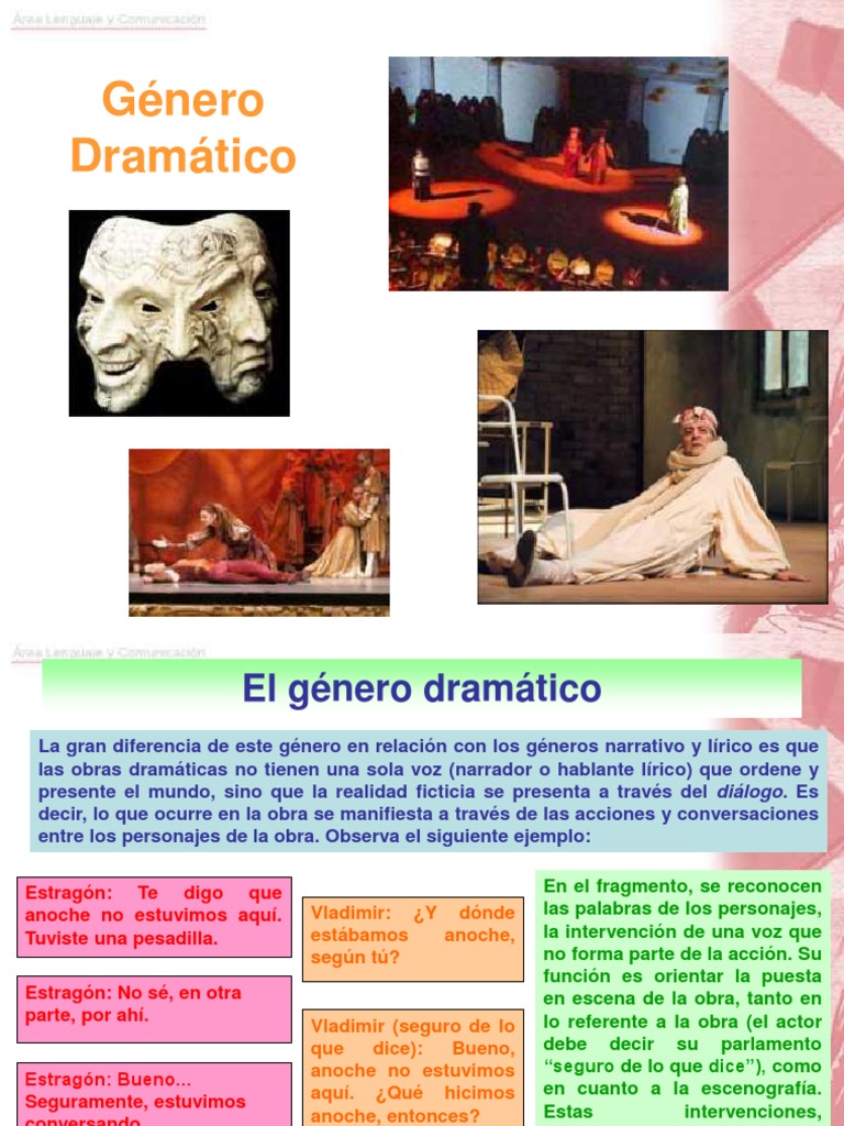 Género Dramático | PDF | Comedia | Teatro