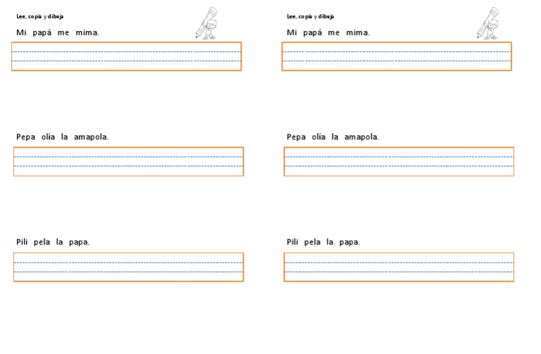 Lee, Copia y Dibuja | PDF | Artes del Lenguaje y Comunicación