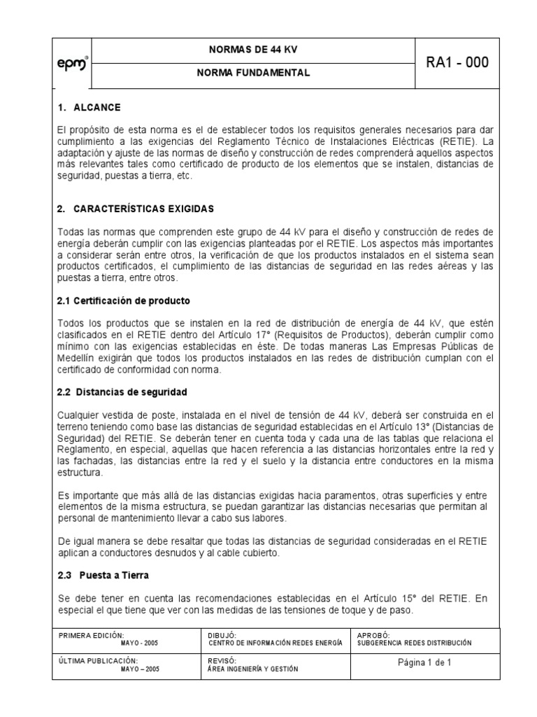 Ra1-000 - 001 Norma Fundamental | PDF | Red de computadoras | Diseño