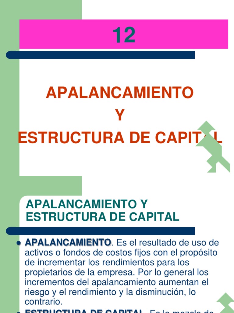 Capítulo 12 - Apalancamiento y Estructura de Capital | PDF | Apalancamiento (Finanzas) | Deuda