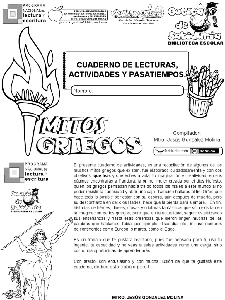 Hojas De Trabajo De Mitología Para La Escuela Secundaria Cultura Y