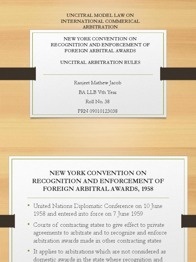UNCITRAL Arbitration Rules Overview | PDF | Arbitral Tribunal | Arbitration