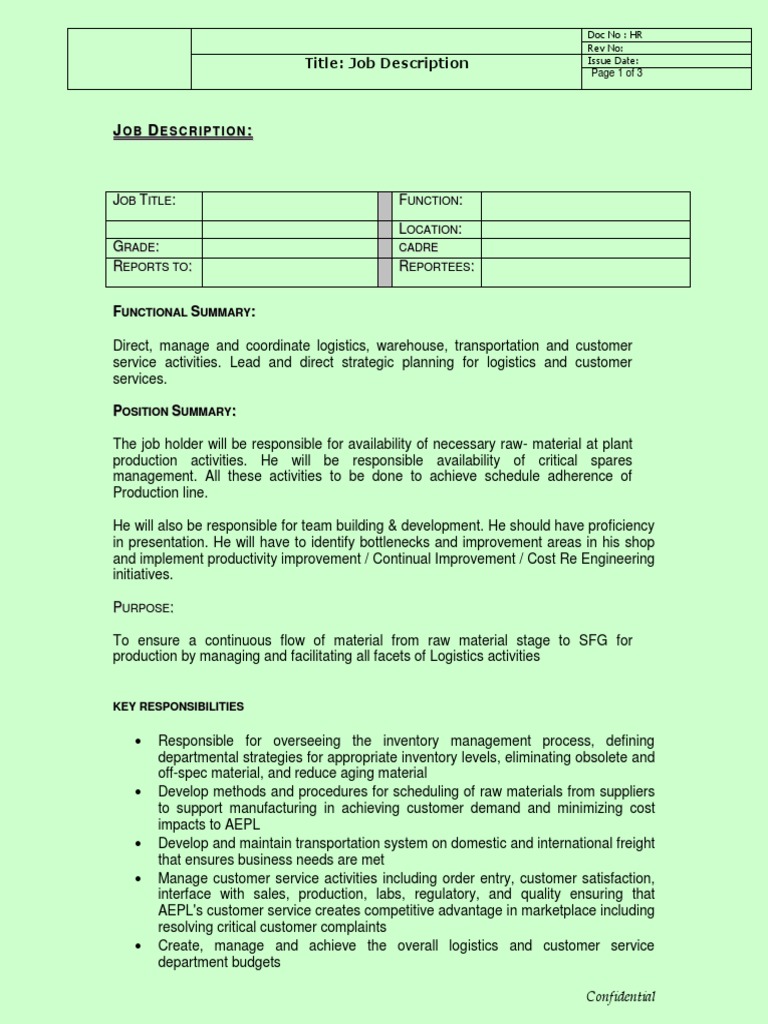Sample JD Logistics | PDF | Logistics | Warehouse