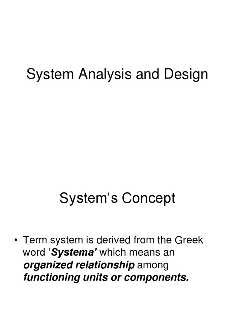 System Analysis and Design | PDF