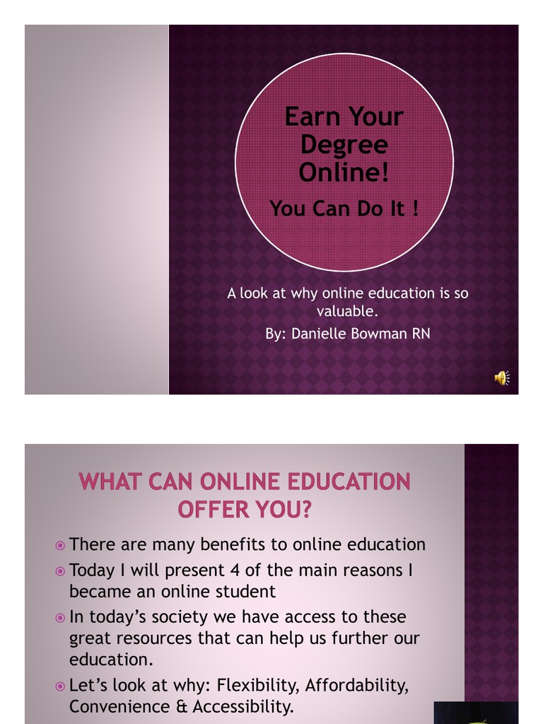 Earn Your Degree Online! You Can Do | PDF