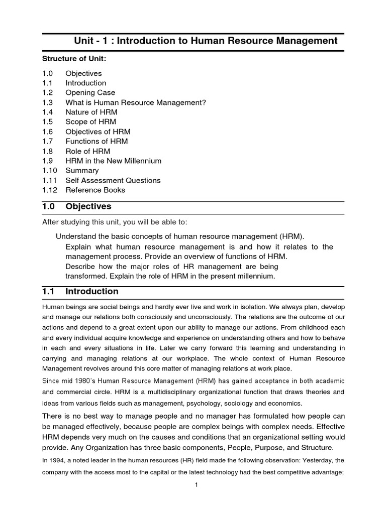 HRM Notes | PDF | Human Resource Management | Employment