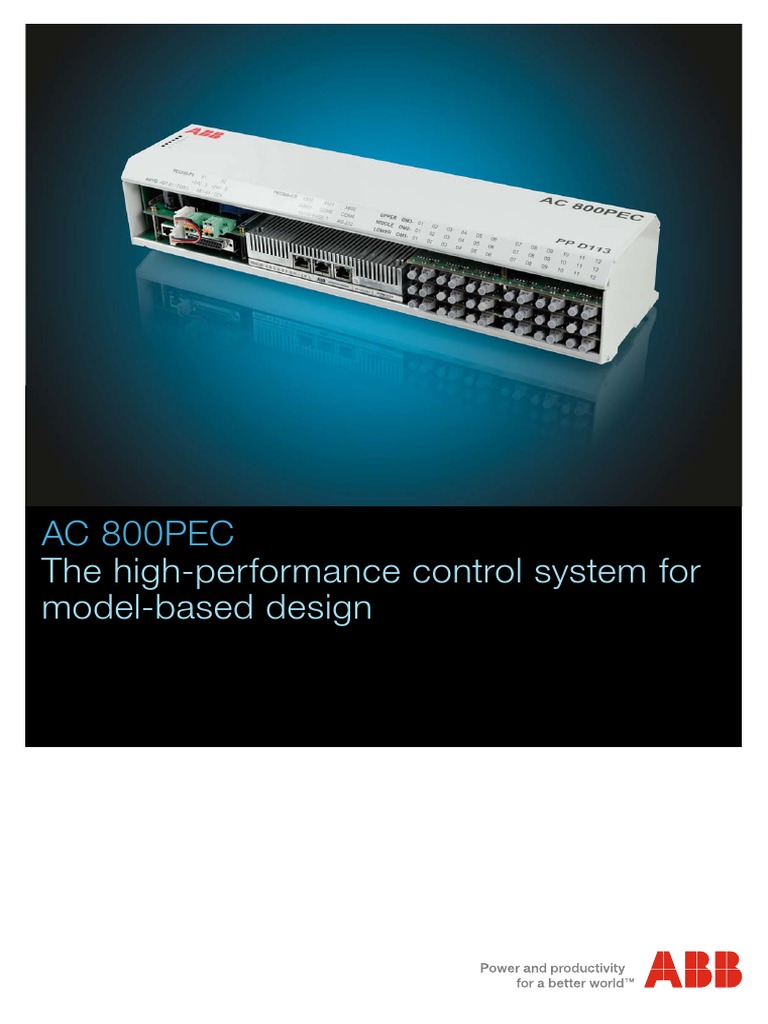 ABB Brochure AC 800PEC Final | PDF | Programmable Logic Controller ...