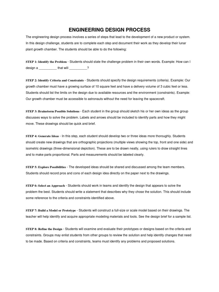 Engineering Design Process | PDF | Engineering Design Process | Engineering