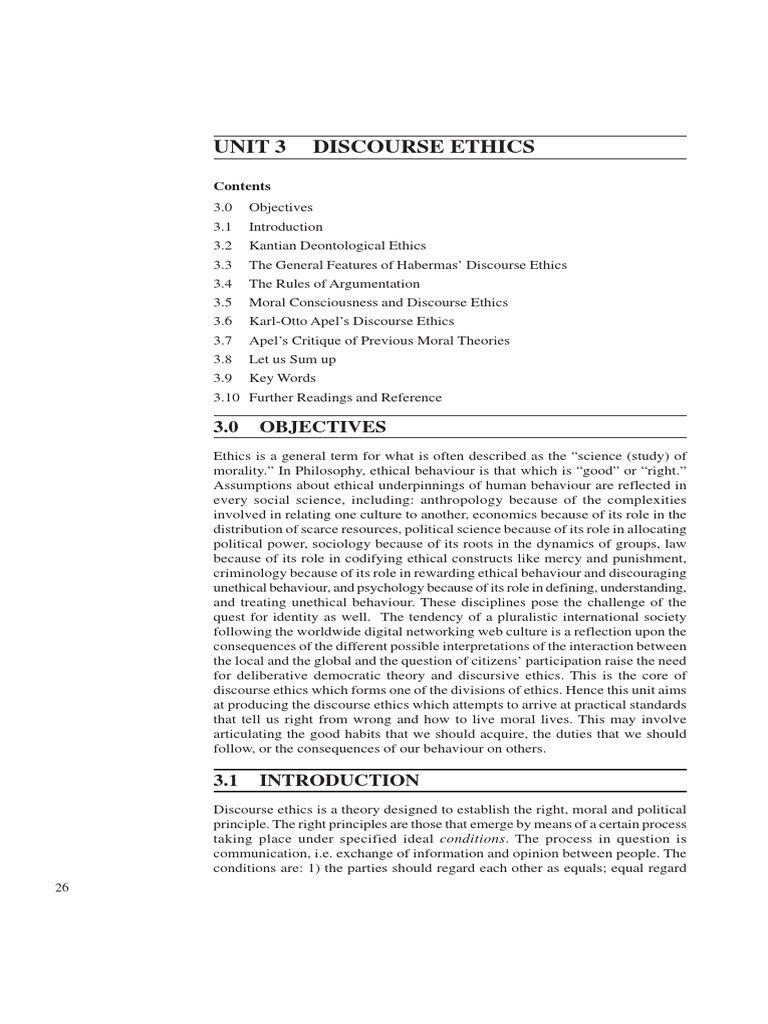 Discourse Ethics | PDF | Psychological Attitude | Epistemology