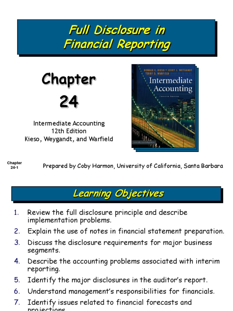 Full Disclosure in Financial Reporting | PDF | Auditor's Report ...