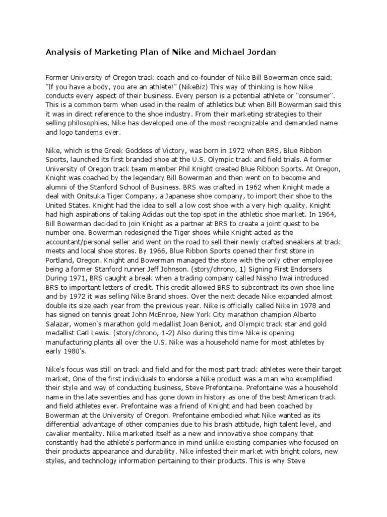 Nike's Marketing Strategy for Air Jordan | PDF | Nike | Brand