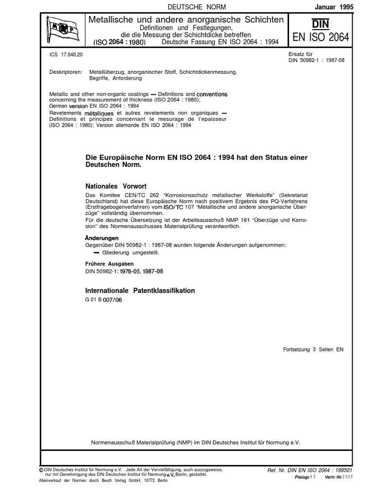 Din en Iso 2064 | PDF