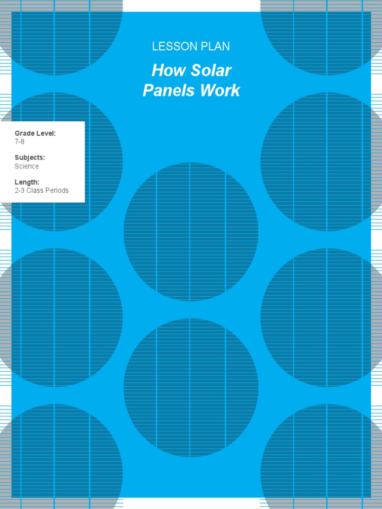 How Solar Panels Work: Lesson Plan | PDF | Science & Mathematics ...