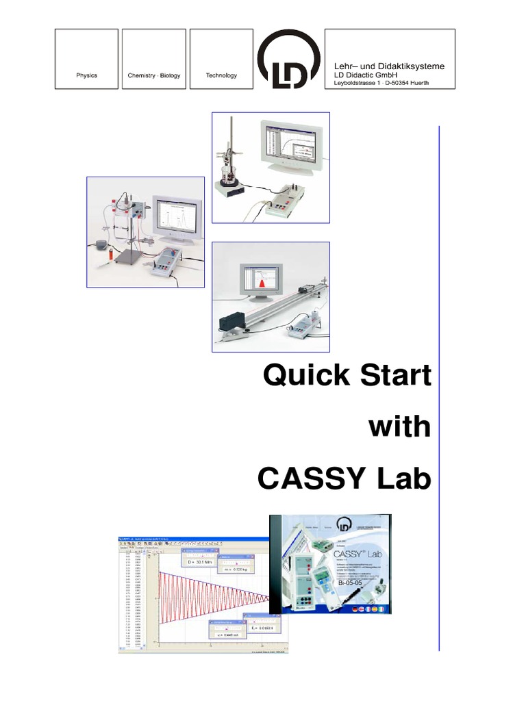 Quick Start Guide to CASSY Lab Measurements | PDF | Mathematical Model ...