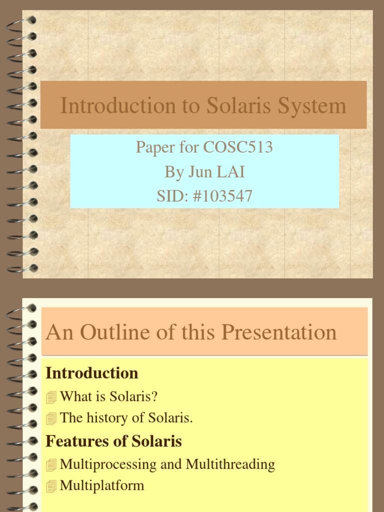 SOLARIS | PDF | Operating System | Computer Network