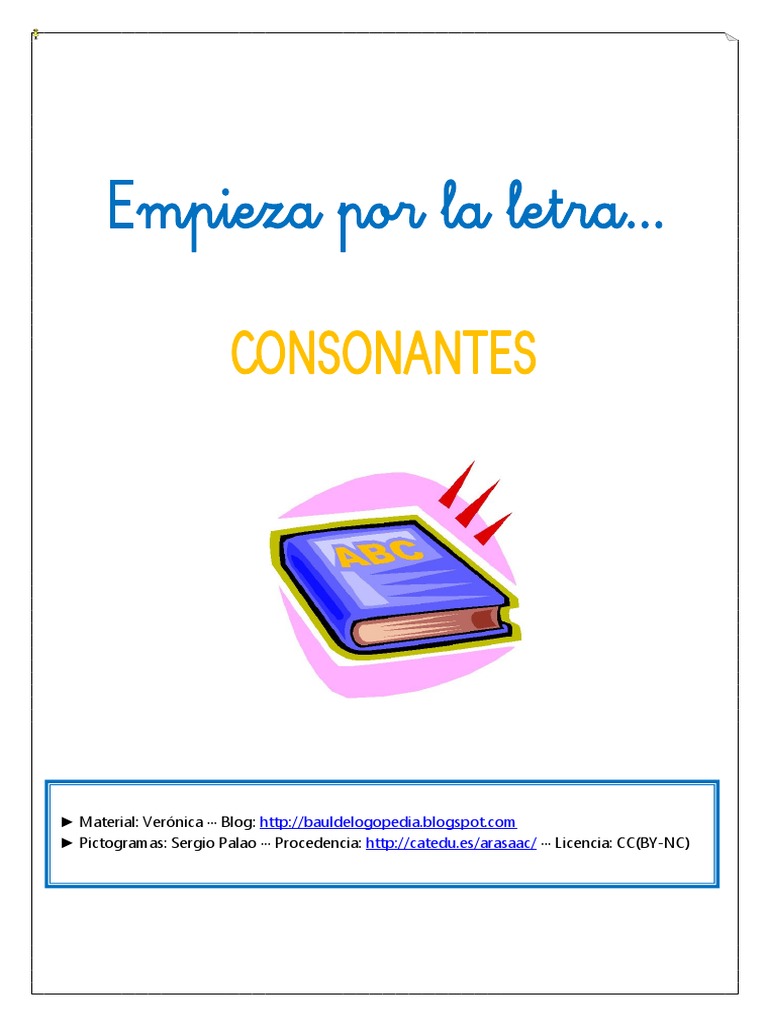 Conciencia Fonémica - Consonantes | PDF