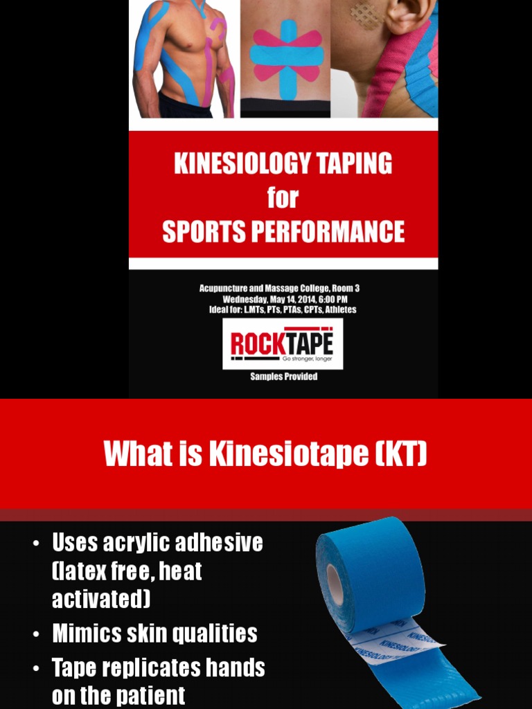 Kinesio Taping Presentation | PDF | Medical Specialties | Clinical Medicine