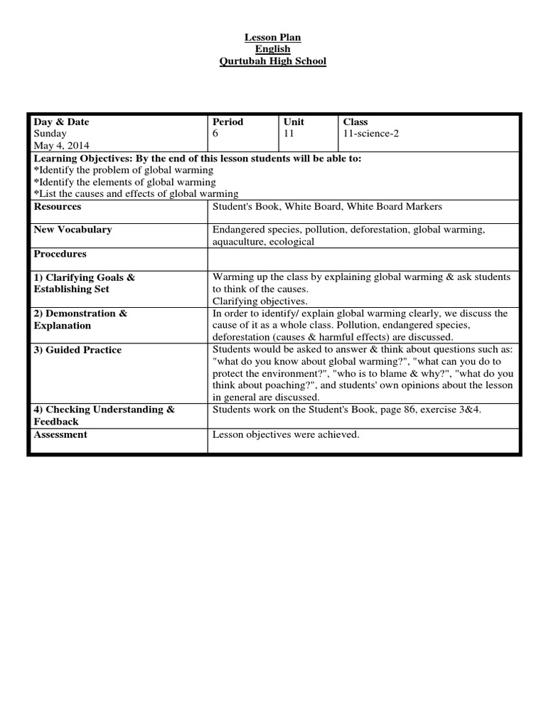 Lesson Plans | PDF | Lesson Plan | Natural Disasters