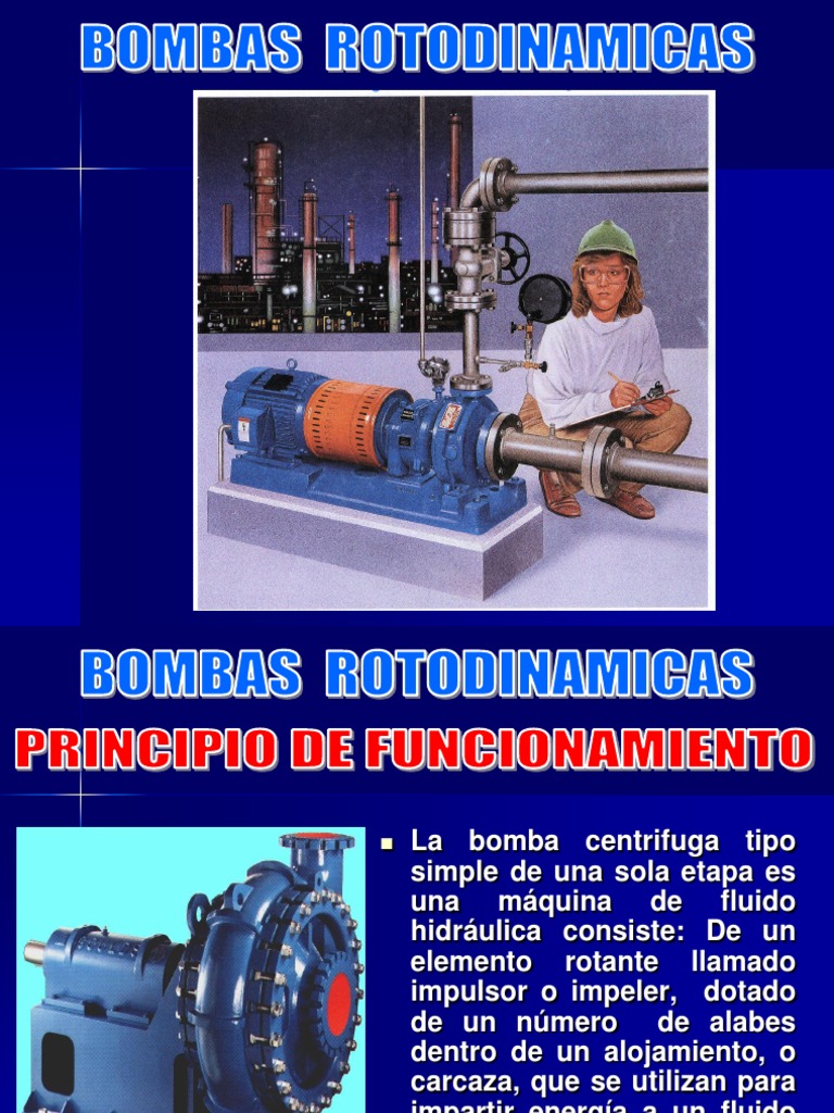 Funcionamiento de Bombas Rotodinámicas | PDF | Turbomaquinaria | Bomba