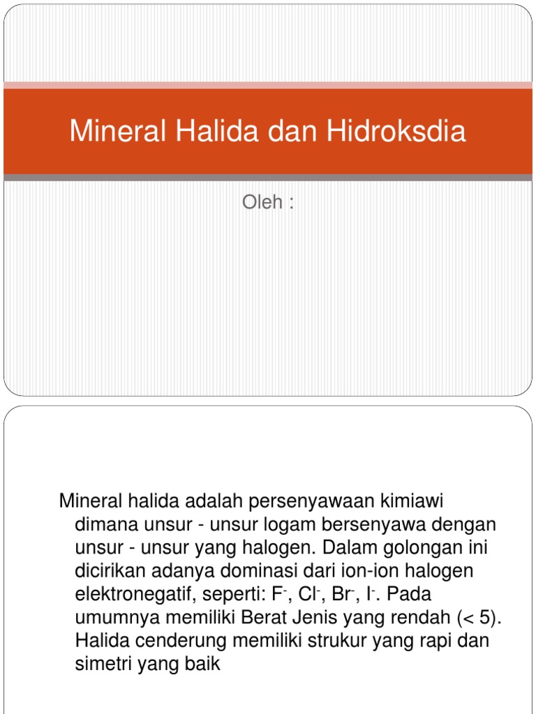 Mineral Halida | PDF