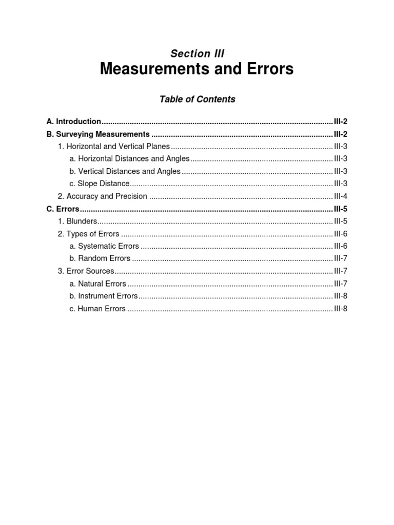 Surveying Errors | PDF | Surveying | Observational Error