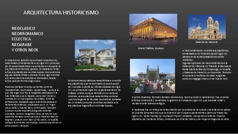 Historicismo y Revivalismo | PDF | Estilo | Estilos arquitectonicos
