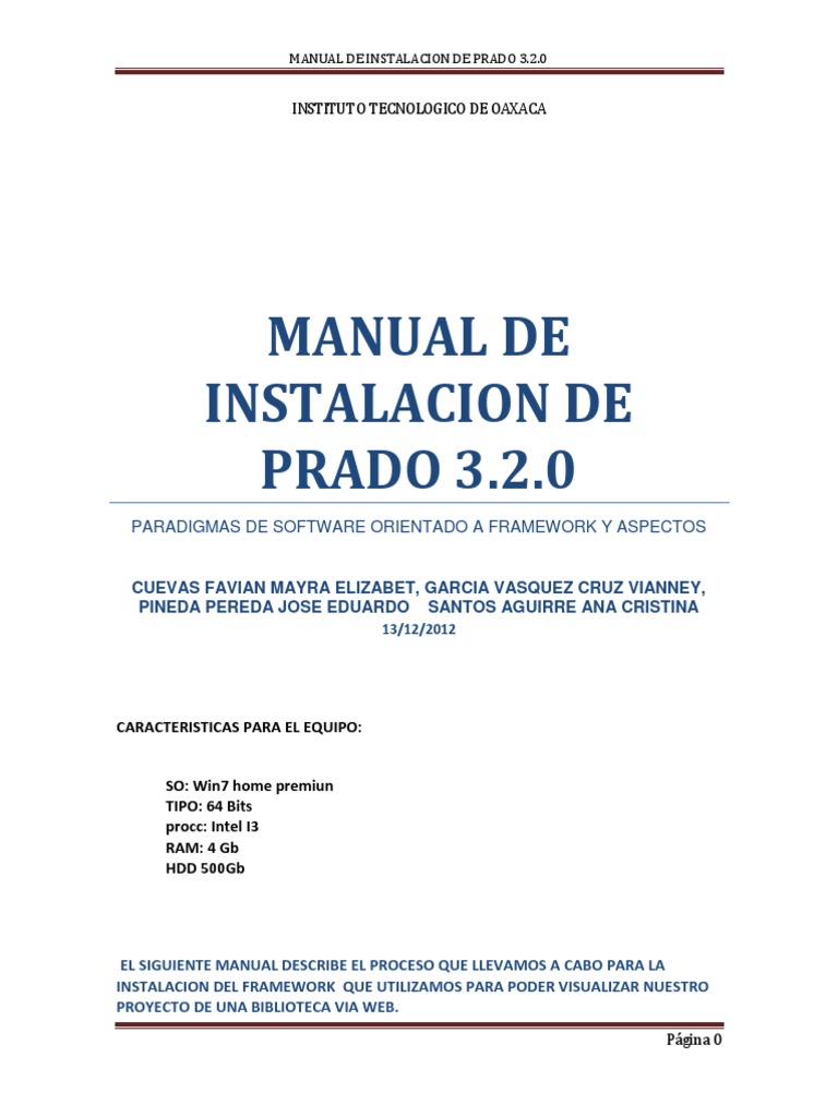 A Step-by-Step Guide to Installing the Prado 3.2.0 Framework for PHP Development | PDF | Marco ...