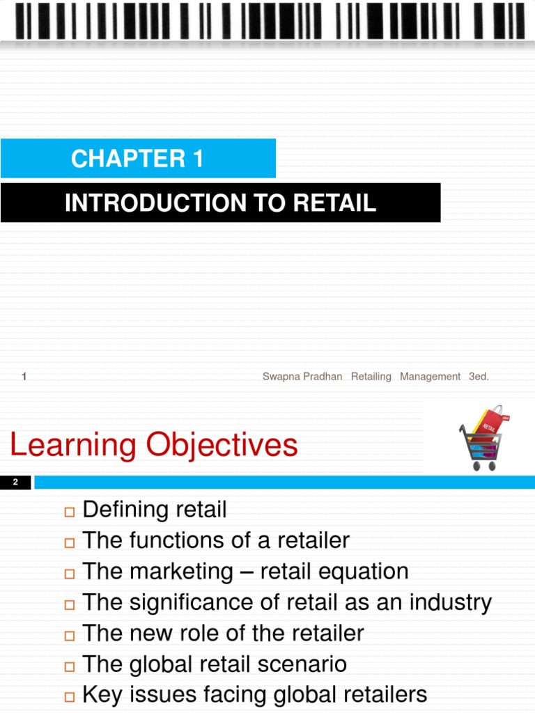Chapter - 01 Introduction To Retail | PDF | Retail | Marketing