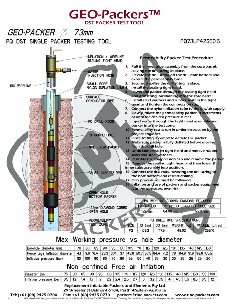 73 DST Packer Test Tool | PDF | Chemical Engineering | Geotechnical ...