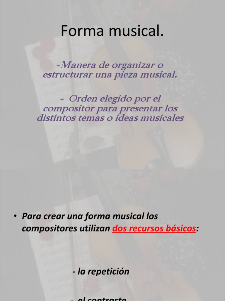 Tipos de Formas Musicales | PDF