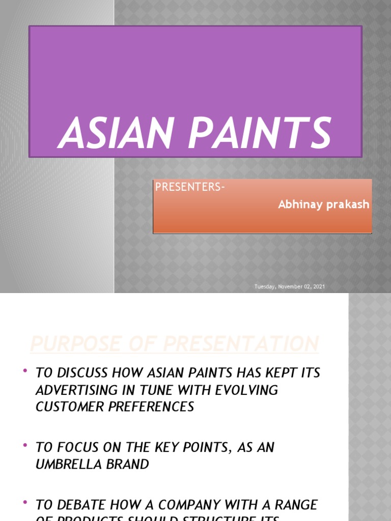 Asian Paints | PDF | Promotion And Marketing Communications | Market ...