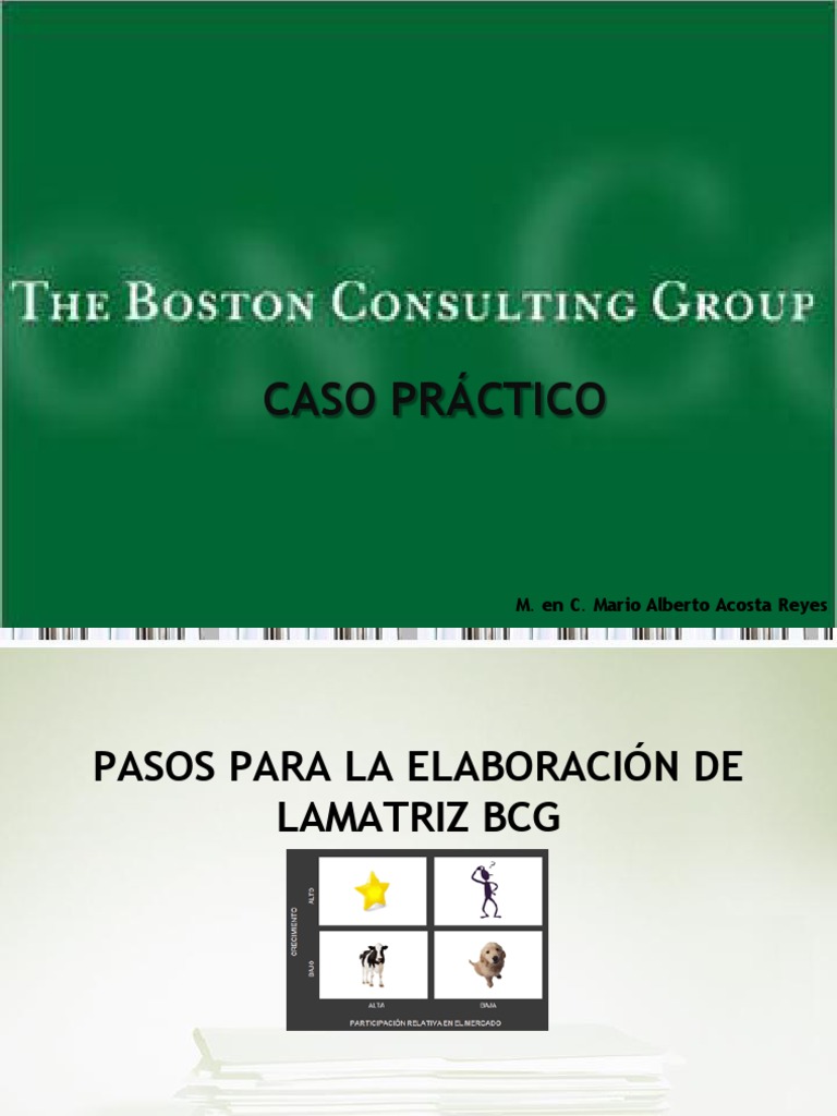 BCG Caso Practico | PDF | Producto (Negocio) | Mercado (economía)