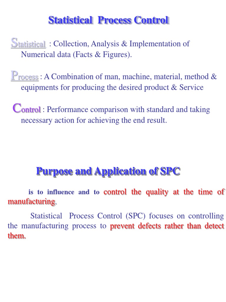 Spc Ppt Standard Deviation Engineering Tolerance