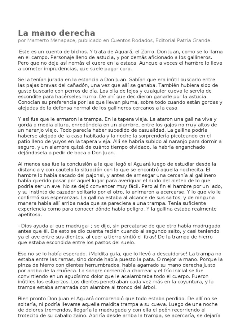 La Mano Derecha | PDF