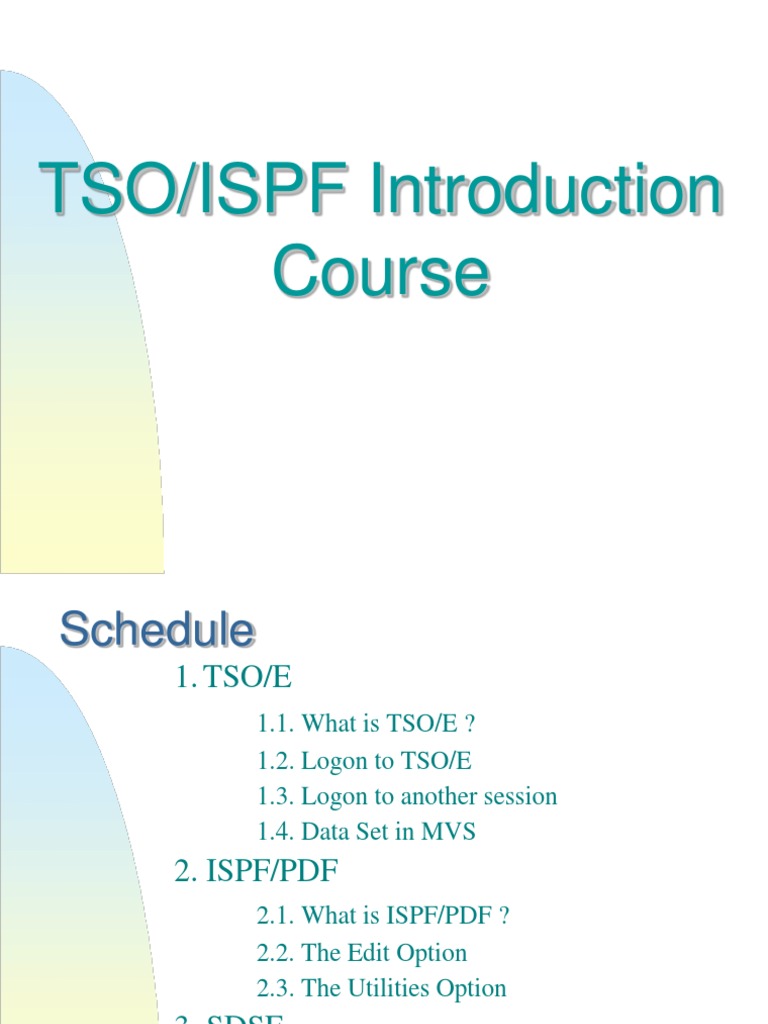 Tso Ispf | PDF | Operating System Technology | Information Technology Management