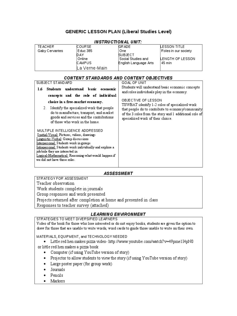 Integrate Lesson Plan S S | PDF | Educational Assessment | Communication