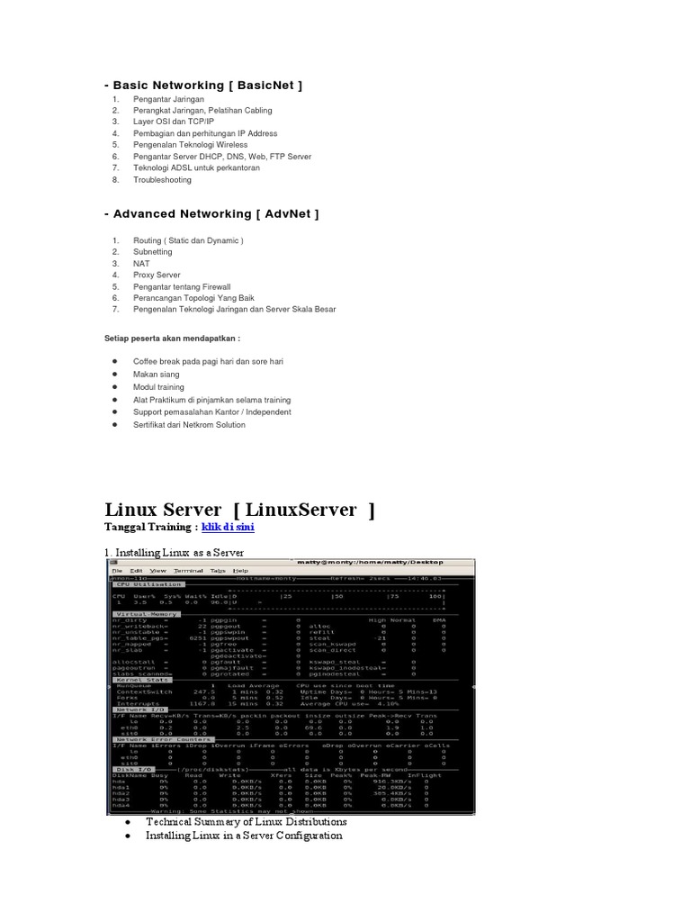 Linux Server (Linuxserver) : - Basic Networking (Basicnet) | PDF | Art | Computers