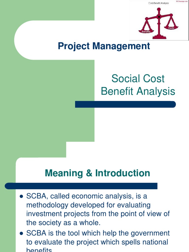 Social Cost Benefit | PDF | Pricing | Economics