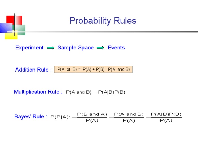 Probability Rules and Formulas | PDF