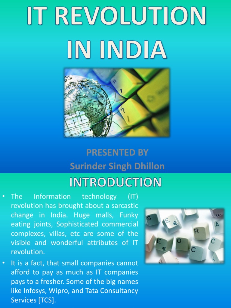 Impact of IT Revolution in India | PDF | Internet | Advertising